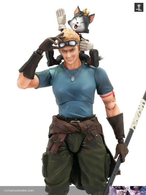 REVIEW PLAY ARTS KAI Cid Highwind & Cait Sith Final Fantasy VII Advent ...
