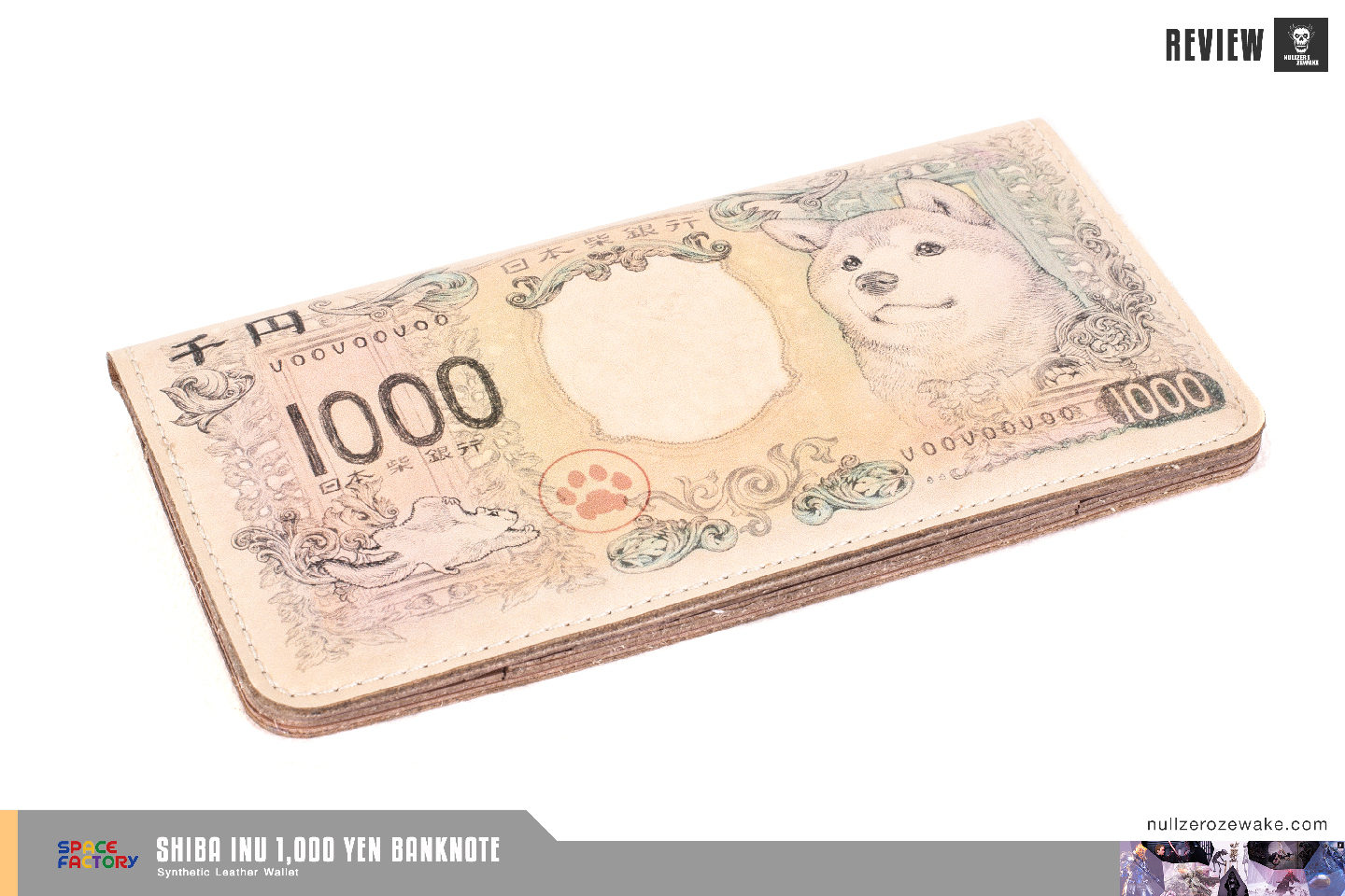 Review Shiba Inu 1,000 YEN Banknote Synthetic Leather Wallet