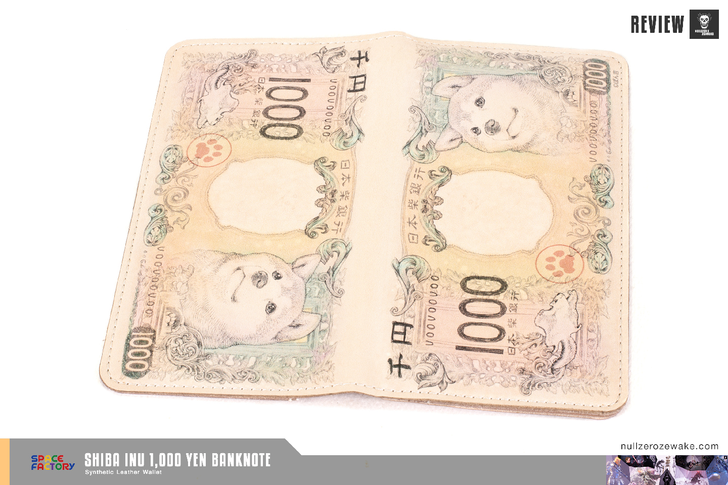 Review Shiba Inu 1,000 YEN Banknote Synthetic Leather Wallet